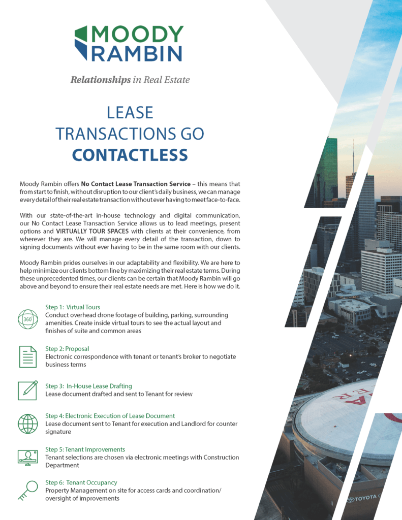 No Contact Lease Transaction - Moody Rambin